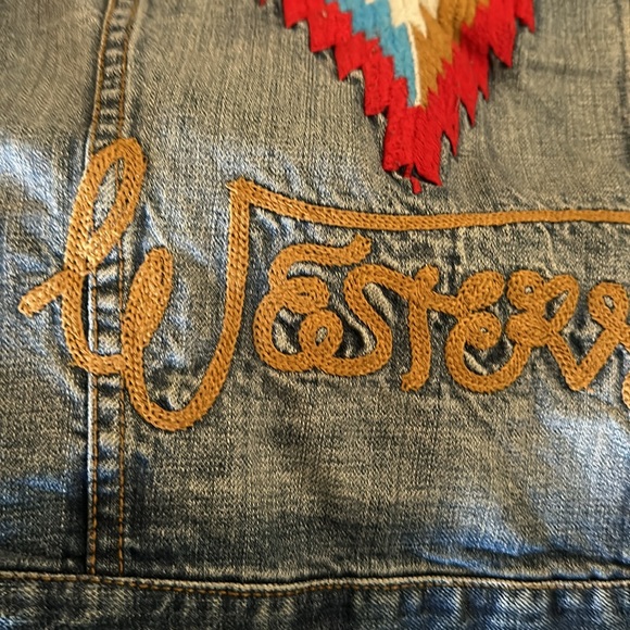 Western denim bank | Jackets & Coats | Vintage Branded Western Denim ...